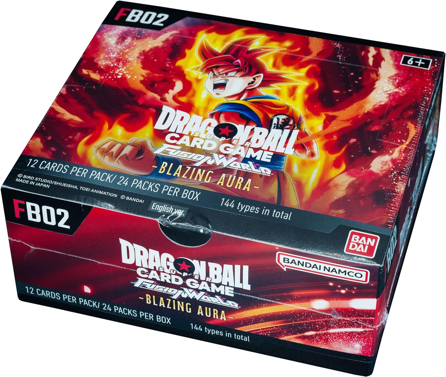 BANDAI - TCG+ - DRAGONBALL SUPER - Fusion World Blazing Aura FB02 : Display booster (24) (Ang ...